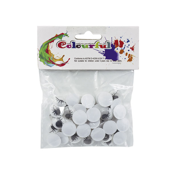 Ojos movibles negros 50 piezas - Tiendas Universal 129619