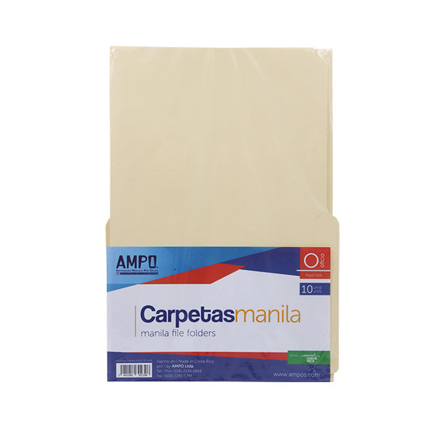 FOLDER MANILA OFICIO PAQ 10UND 123-002 AMPO - Tiendas Universal ...