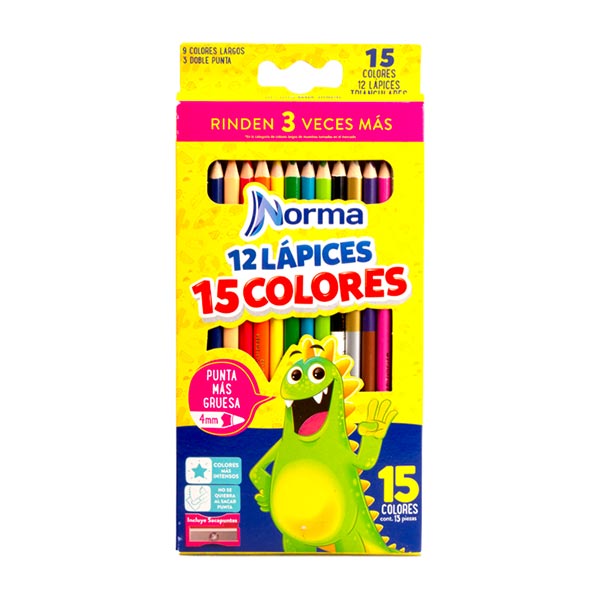 Lápices color triangular largos - Tiendas Universal